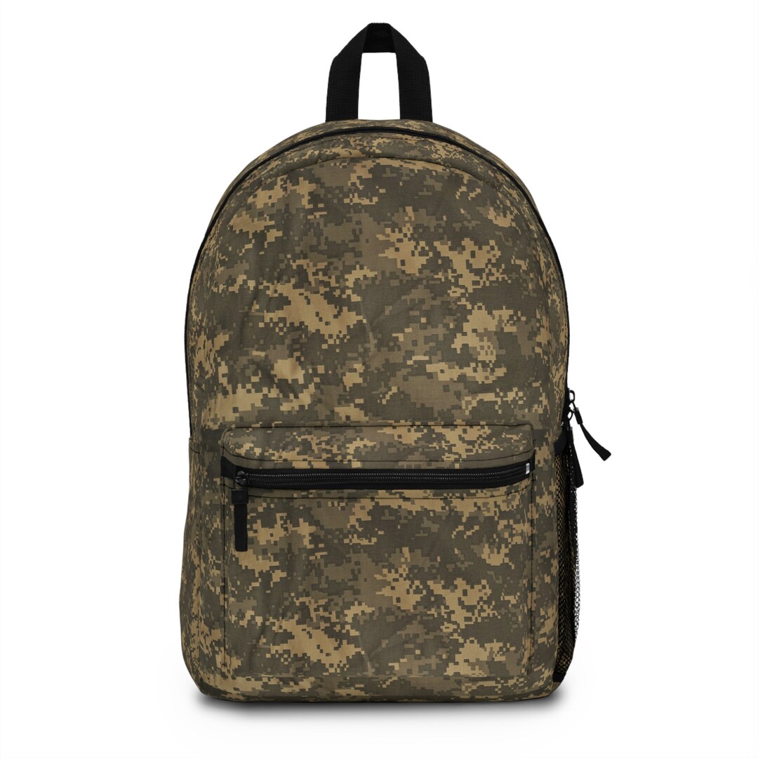 Brown Digital Camo Backpack, Cool Backpack, Knapsack, Bookbag, Work ...