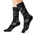 Black and White Punk Socks, Edgy Sock Design, Rebellious Style, Punk ...
