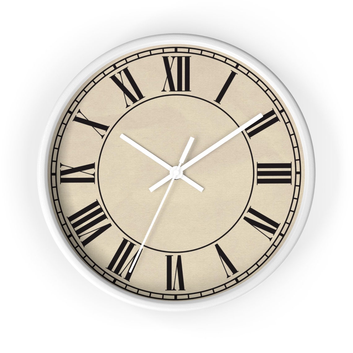 Wall Clock, Clock, Roman Numeral Clock, Vintage Wall Clock, Classic ...