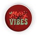 Merry Vibes Wall Clock, Red Christmas Clock, Holiday Decor Clock ...