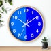 Two Tone Blue Clock, Blue Clock, Two Tone Clock, Dual Tone Clock ...