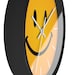 Smiley Clock, Yellow Smiley Clock, Happy Face Clock, Emoji Clock ...