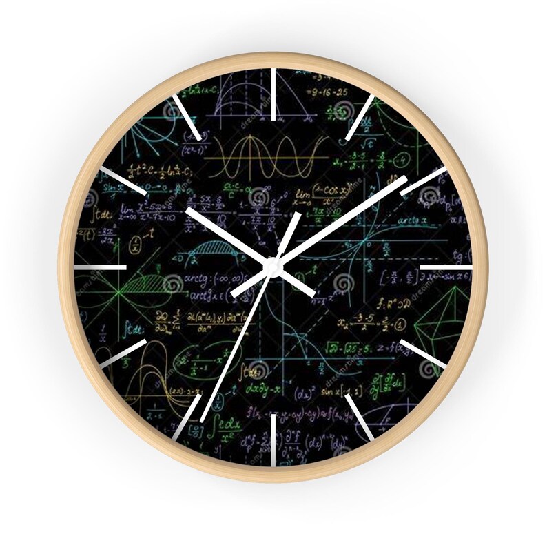Math Wall Clock, Math Clock, Unique Wall Clock, Kids Clock, Math ...