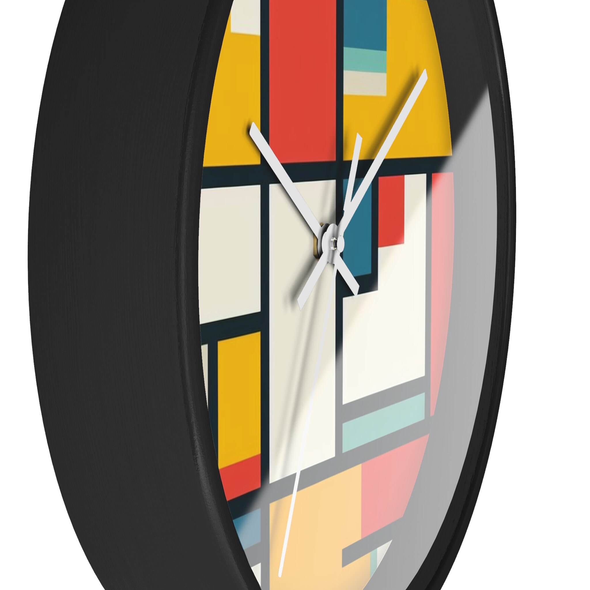 Wall Clock, Abstract Clock, Modern Clock, Decorative Clock, Colorful ...