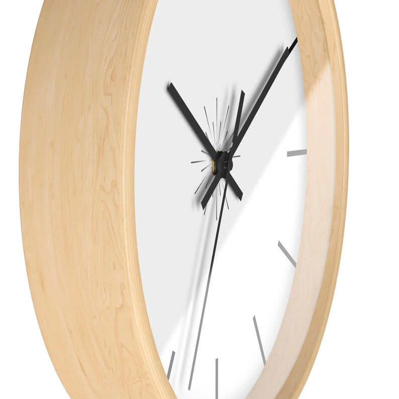 White Clock, Minimalist Clock, Modern Wall Clock, Unique Wall Clock ...