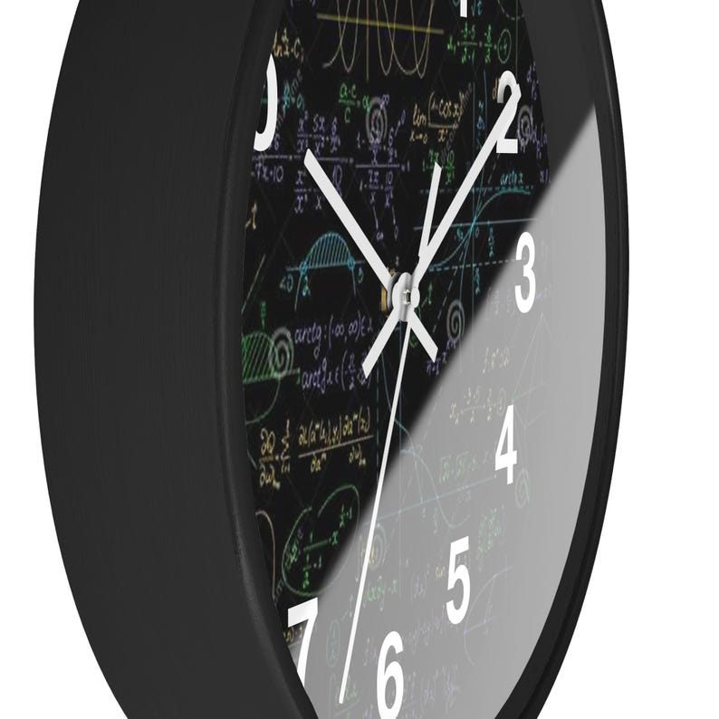 Math Clock, Math Wall Clock, Unique Wall Clock, Kids Clock, Math Teacher, Modern Wall Clock ...