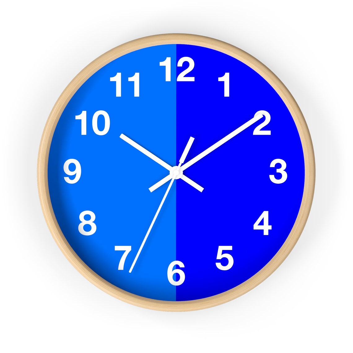 Two Tone Blue Clock, Blue Clock, Two Tone Clock, Dual Tone Clock ...