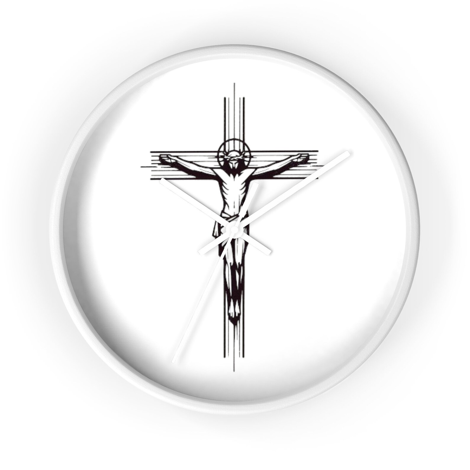 Jesus Cross Wall Clock, Christian Clock, Jesus Crucifix Clock ...