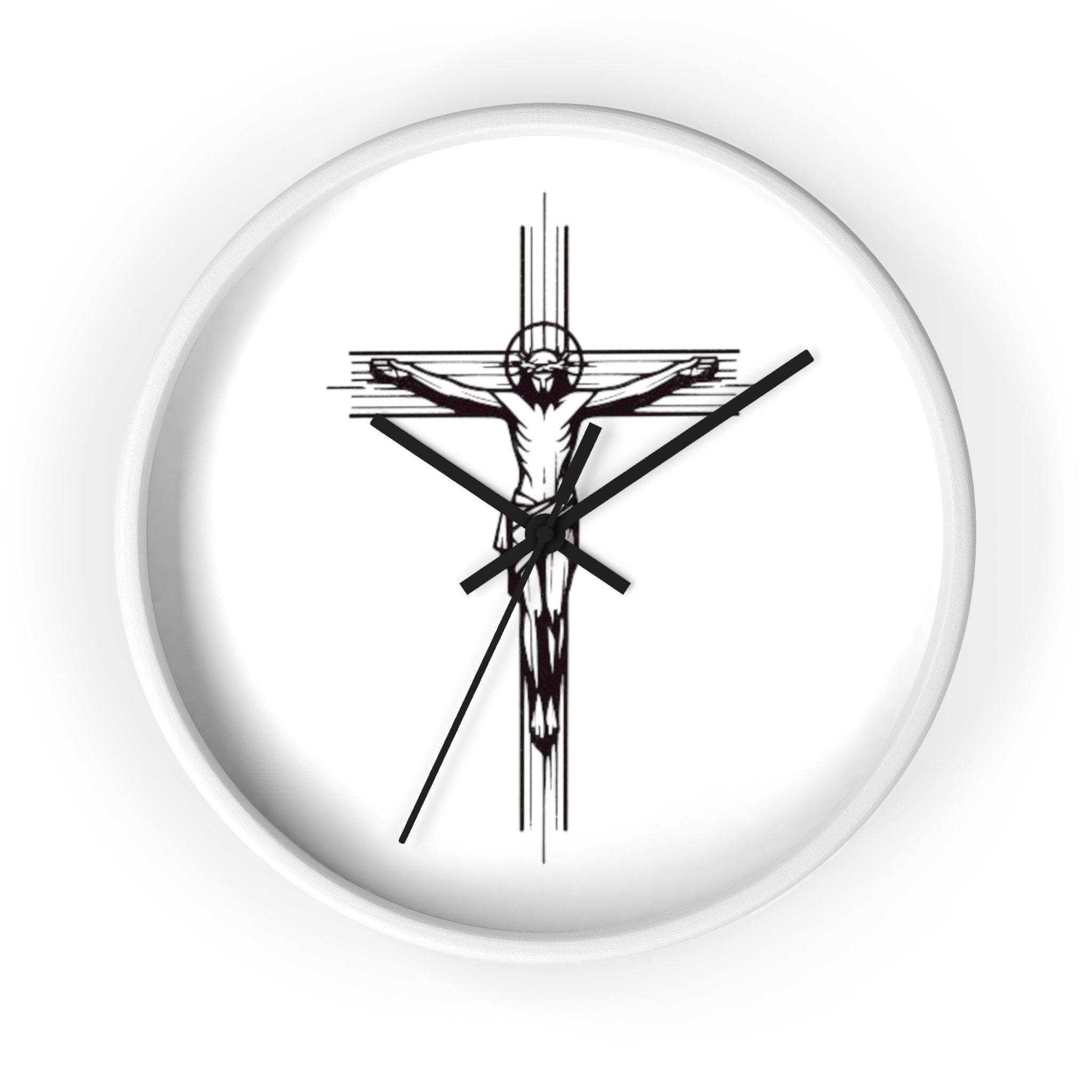 Jesus Cross Wall Clock, Christian Clock, Jesus Crucifix Clock ...