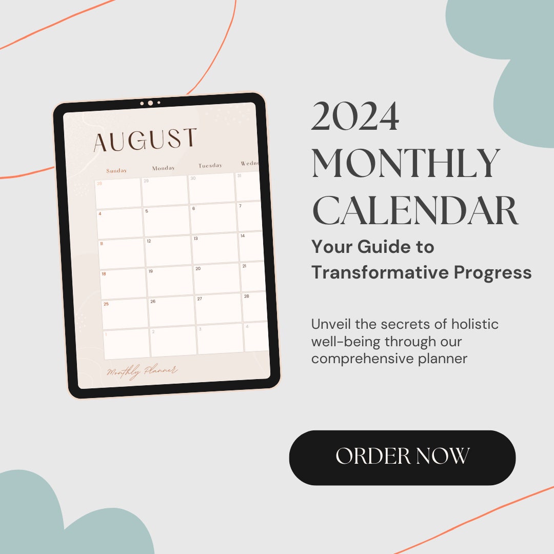 2024 Visionary Planner: Monthly Calendar for Success - Etsy