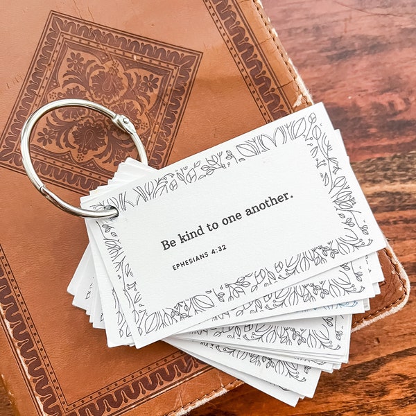 Scripture Memory Cards - Etsy