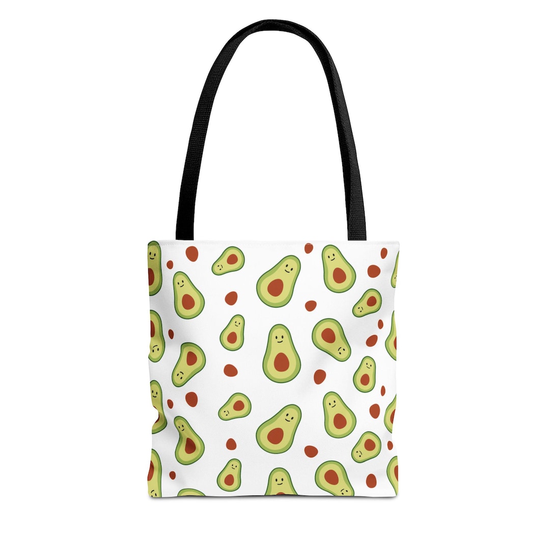 Cute Avocado Tote Bag, Grocery Shopping Bag, Eco-friendly Reusable Bag ...