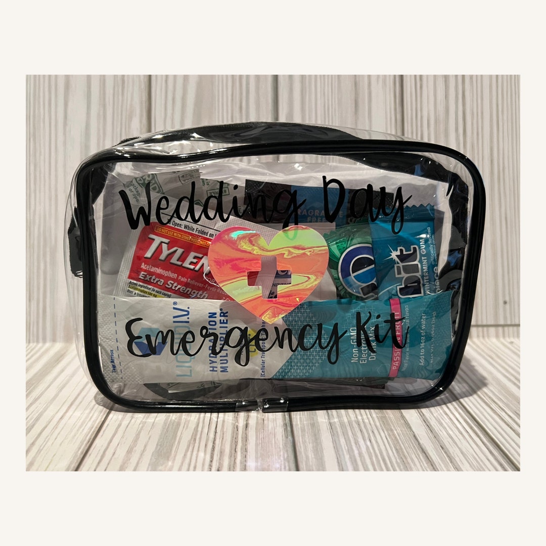 Wedding Day Emergency Kit / Bride Gift / Maid of Honor Gift / Bridal ...