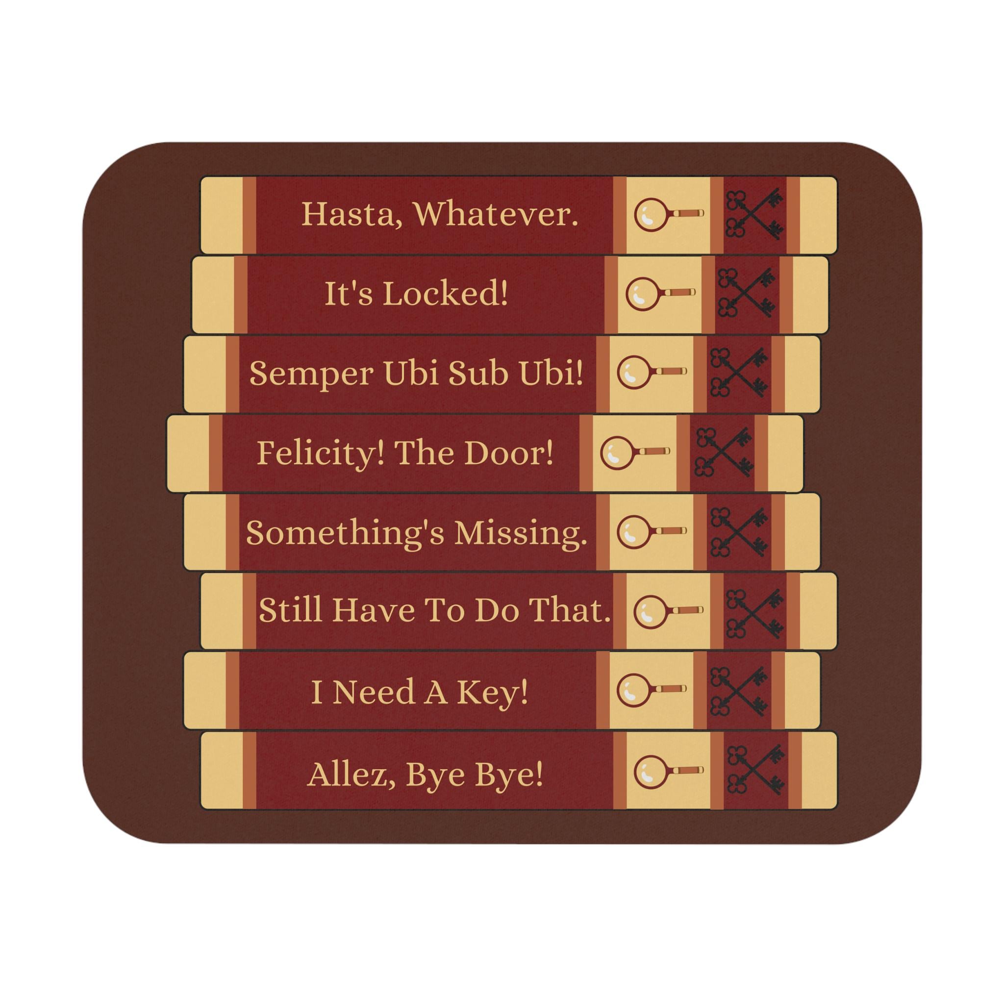Nancy Drew Main Menu Inspired Mouse Pad, Nancy Drew PC Game Quotes ...