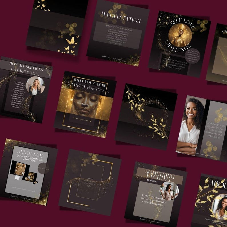 Spiritual Business Canva Templates Spiritual Instagram Templates for ...