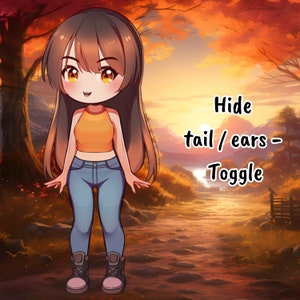 Vtuber | Ember, the Chibi Girl | 64 Cloth Combinations | 4 Emotions ...