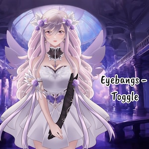 Vtuber | Emily, the Angel Queen | 4 Emotions + 3 Toggle | Live2d Model ...