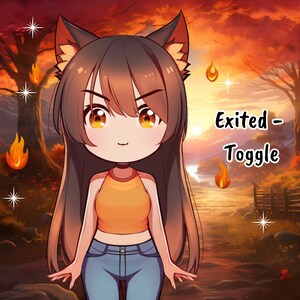 Vtuber | Ember, the Chibi Girl | 64 Cloth Combinations | 4 Emotions ...