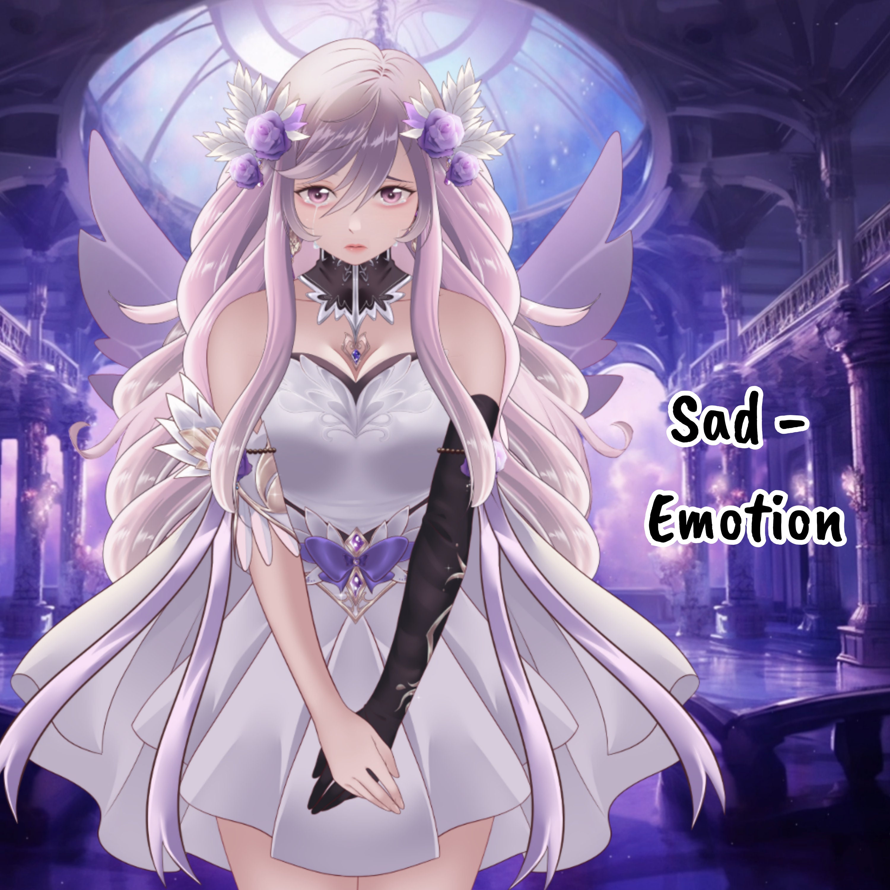 Vtuber Emily, the Angel Queen 4 Emotions 3 Toggle Live2d Model for ...