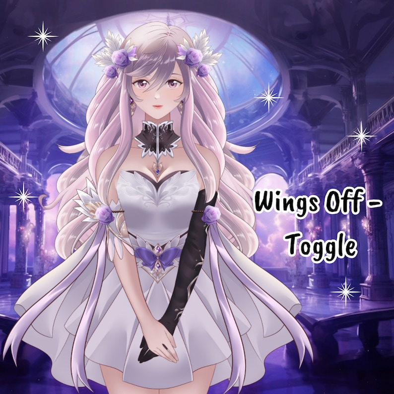 Vtuber Emily, the Angel Queen 4 Emotions 3 Toggle Live2d Model for ...