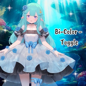 Vtuber | Nixie, the Ocean Girl | With Pet | 5 Emotions | 6 Toggles ...