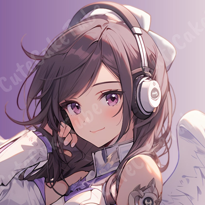 PNGTUBER Ella the Gaming Angel 5 Emotions Vtuber Premade Assets for ...