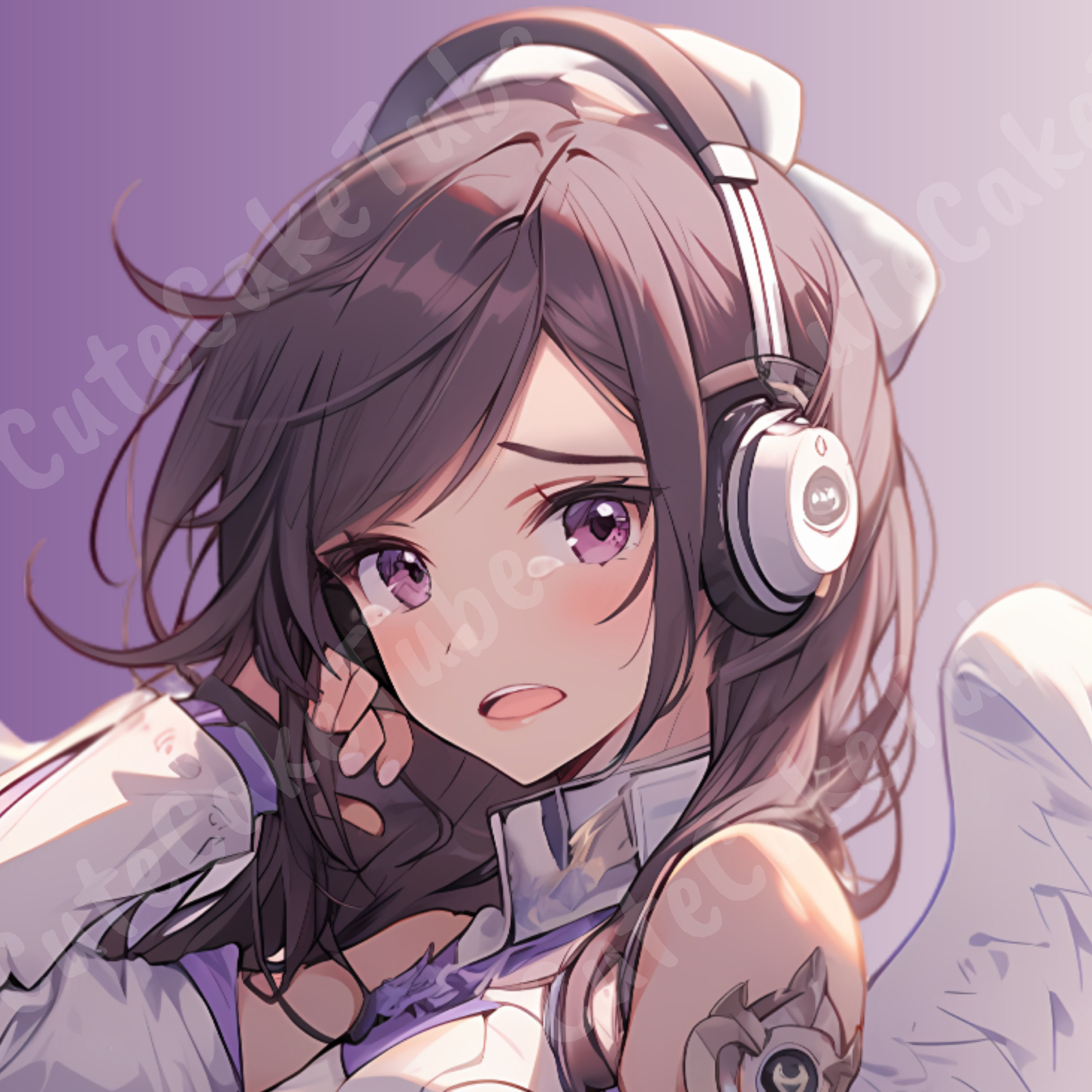 PNGTUBER | Ella the Gaming Angel | 5 Emotions | Vtuber Premade Assets ...