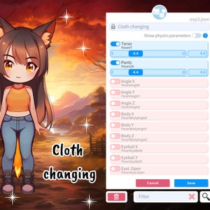 Vtuber | Ember, the Chibi Girl | 64 Cloth Combinations | 4 Emotions ...