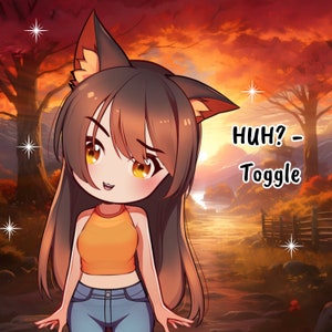 Vtuber | Ember, the Chibi Girl | 64 Cloth Combinations | 4 Emotions ...