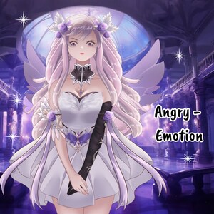 Vtuber | Emily, the Angel Queen | 4 Emotions + 3 Toggle | Live2d Model ...