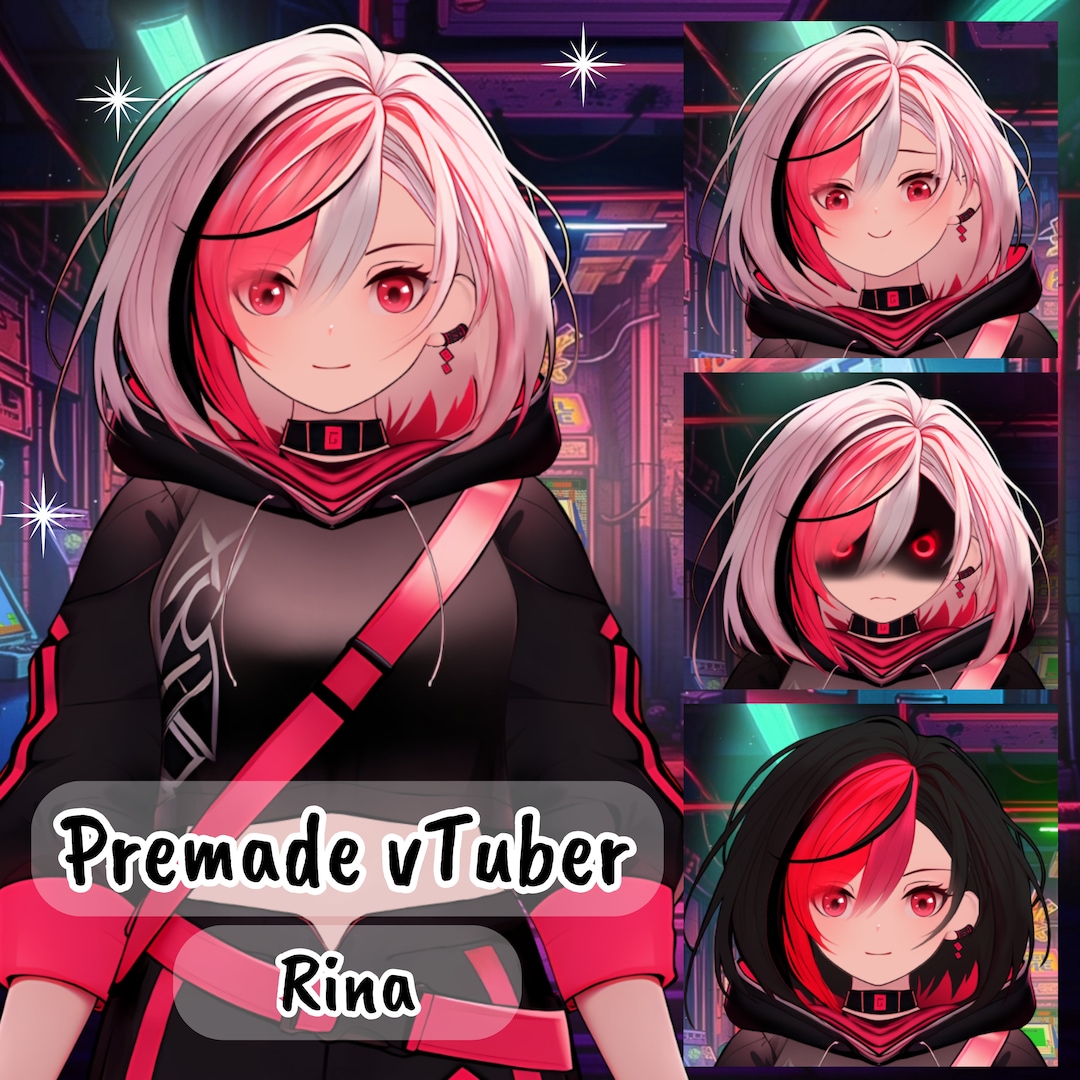 Vtuber | Rina, the Ninja Girl | 5 Emotions + 1 Toggle | Live2d Model ...