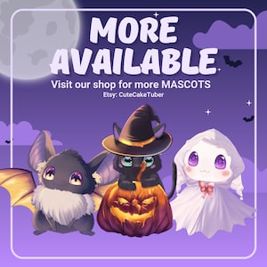 VTUBER ASSET | Cute Bat Mascot | TTS Pet | Animated Live2d Item for ...
