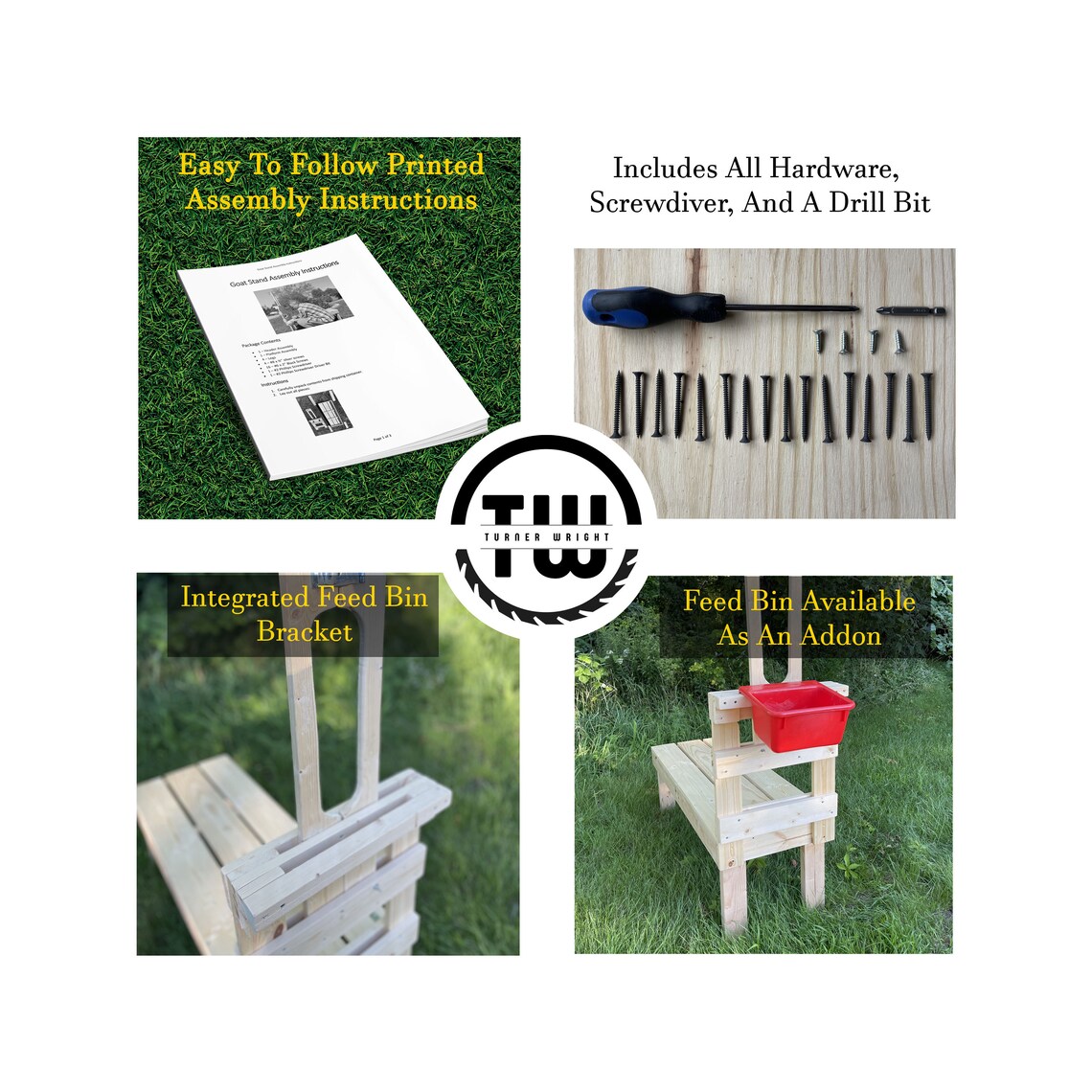 Sturdy and Highly Functional Handmade Goat Milking, Grooming, and ...