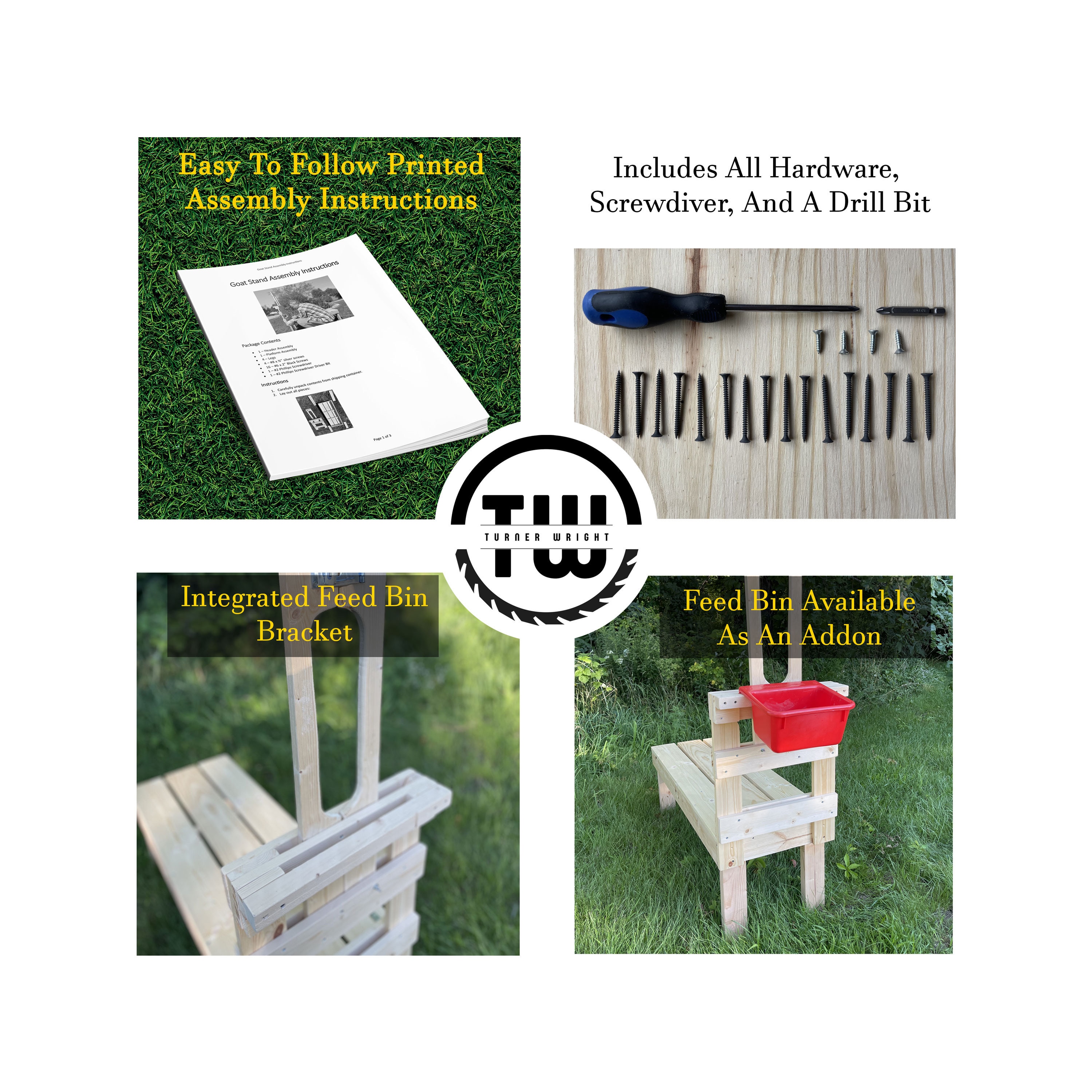 Sturdy and Highly Functional Handmade Goat Milking, Grooming, and ...