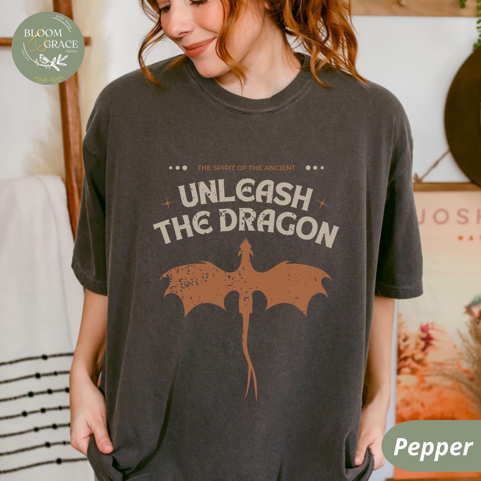 Vintage Dragon Graphic Tee Comfort Colors Medieval Inspired Castlecore ...
