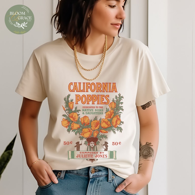Retro Floral Tshirt for Women Flower Shirt Comfort Colors Vintage ...