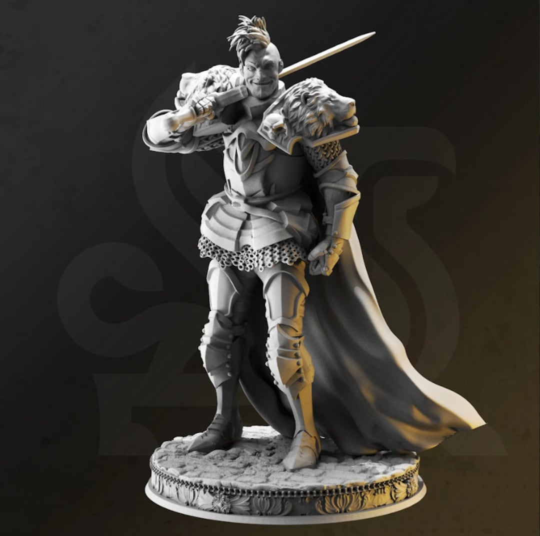 DND Mini / Human / Warrior / Oath Breaker / Two Handed Sword / Fantasy ...