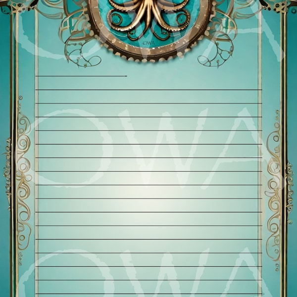 Steampunk Stationary - Etsy