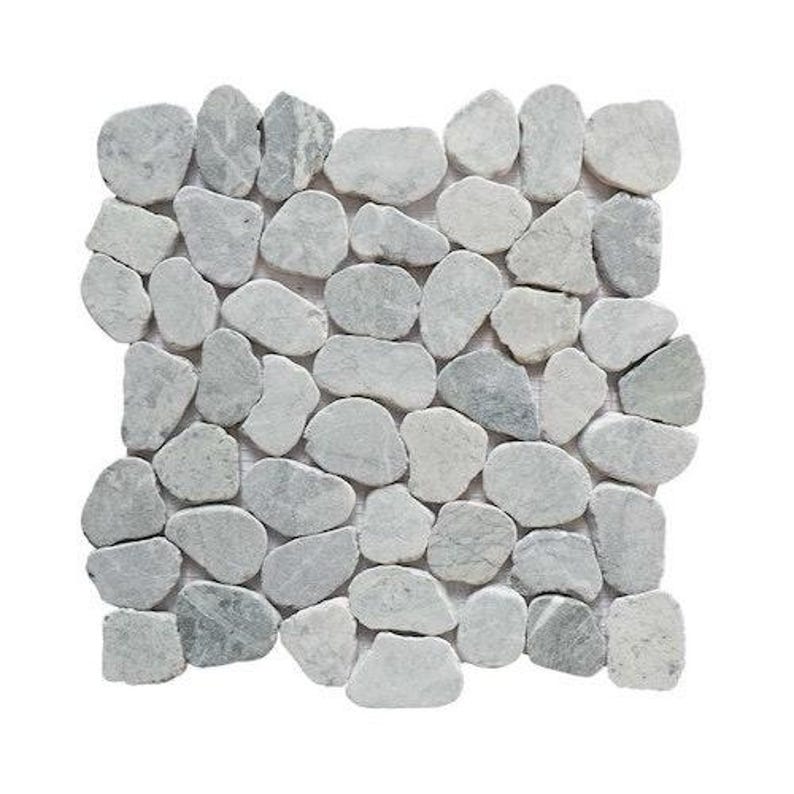 Ice Glacier Pebble Mosaic Tile: Natural Stone Backsplash (5 Sqft) - Etsy