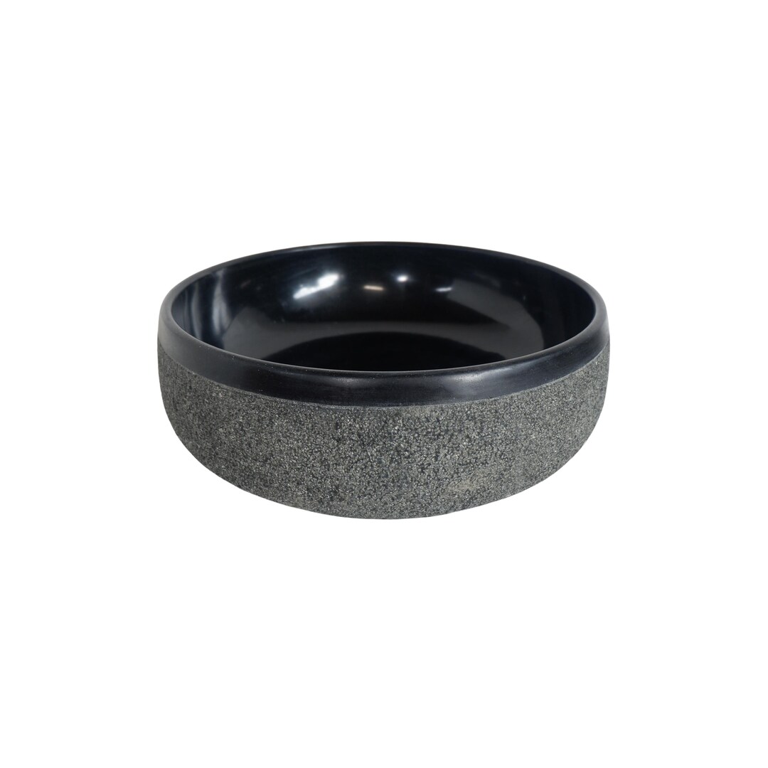 Black Basalt Stone Vessel Sink: Modern Bathroom Hand Wash Basin - Etsy