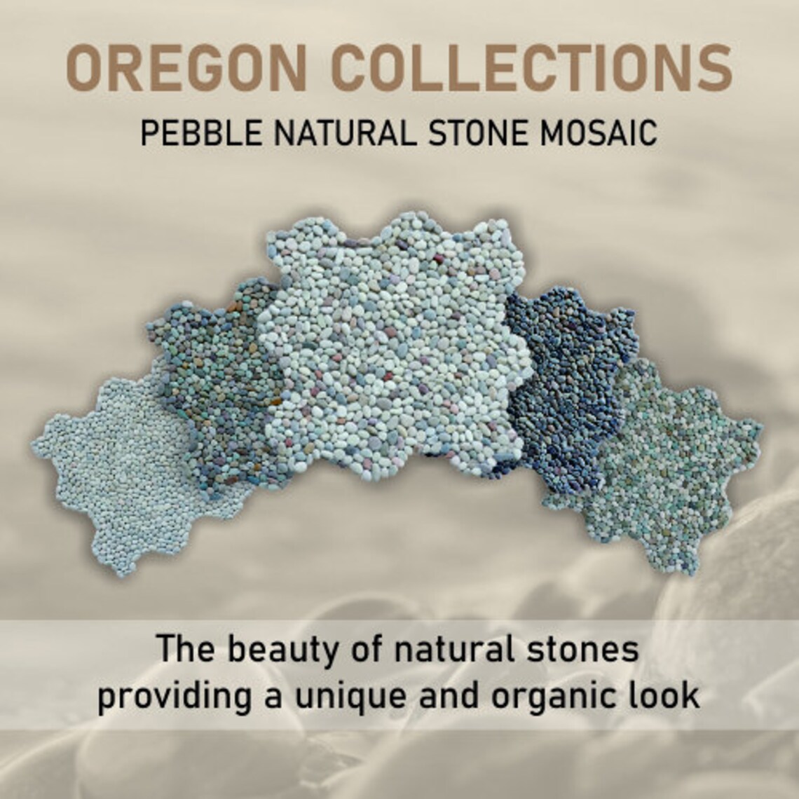 Natural Stone Colorful Tiles, Mosaic Tiles, Mini Pebble Mosaic Wall and ...