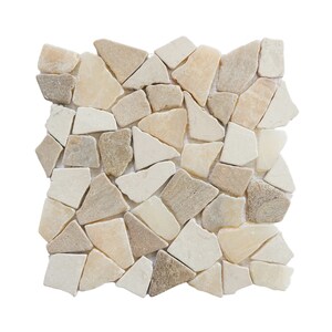 Sunset Random Stone Marble Mosaic Wall and Floor Tile 11.4"x11.4" ( 5 ...