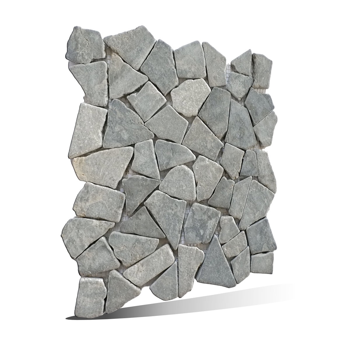 Grey Stone Mosaic Tiles, Ash Grey Random Mosaic Wall and Floor Tile ...
