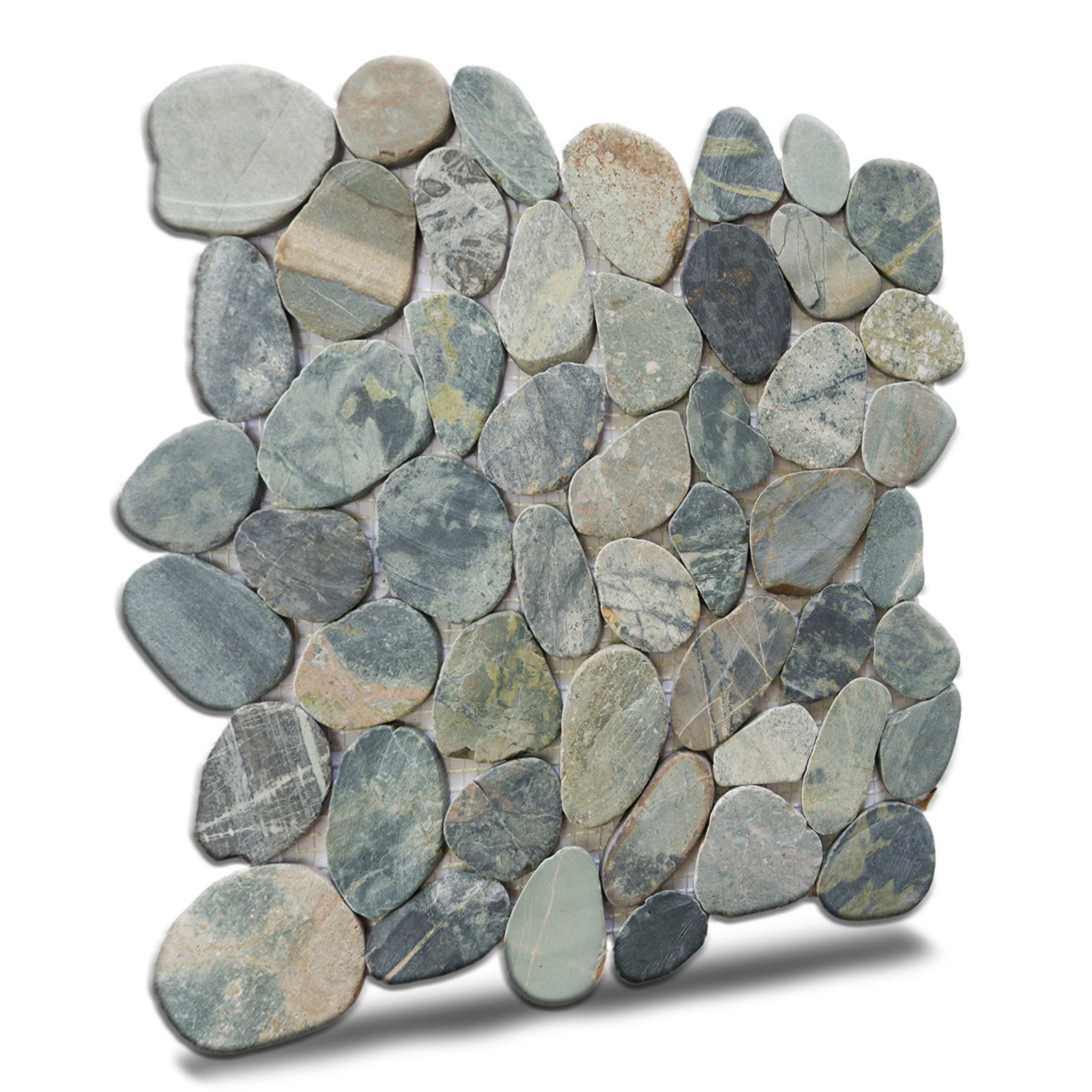 Blue Pebbles Mosaic Tiles, Blue Stone Mosaic Pebbles, Decorative Stones ...