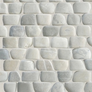 Strip Grey Mosaic Tile, Kitchen Wall Tile, Handmade Backsplash Tile ...