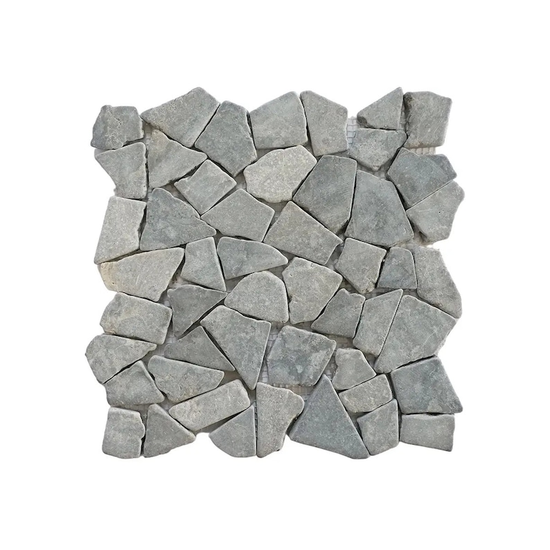 Grey Stone Mosaic Tiles, Ash Grey Random Mosaic Wall and Floor Tile ...