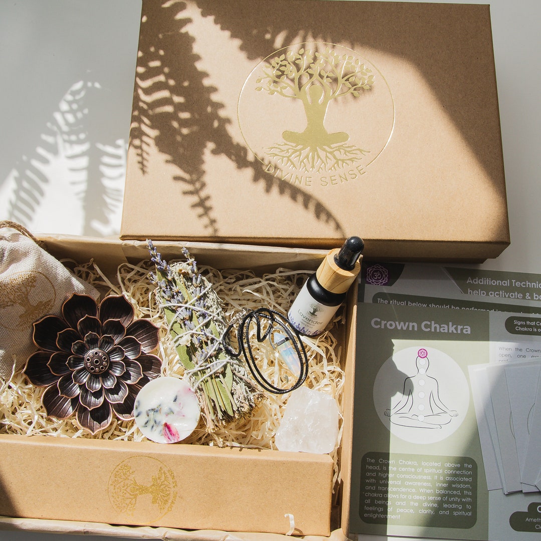 Meditation Gift Box Mindfulness and Meditation Kit Crown Divine ...