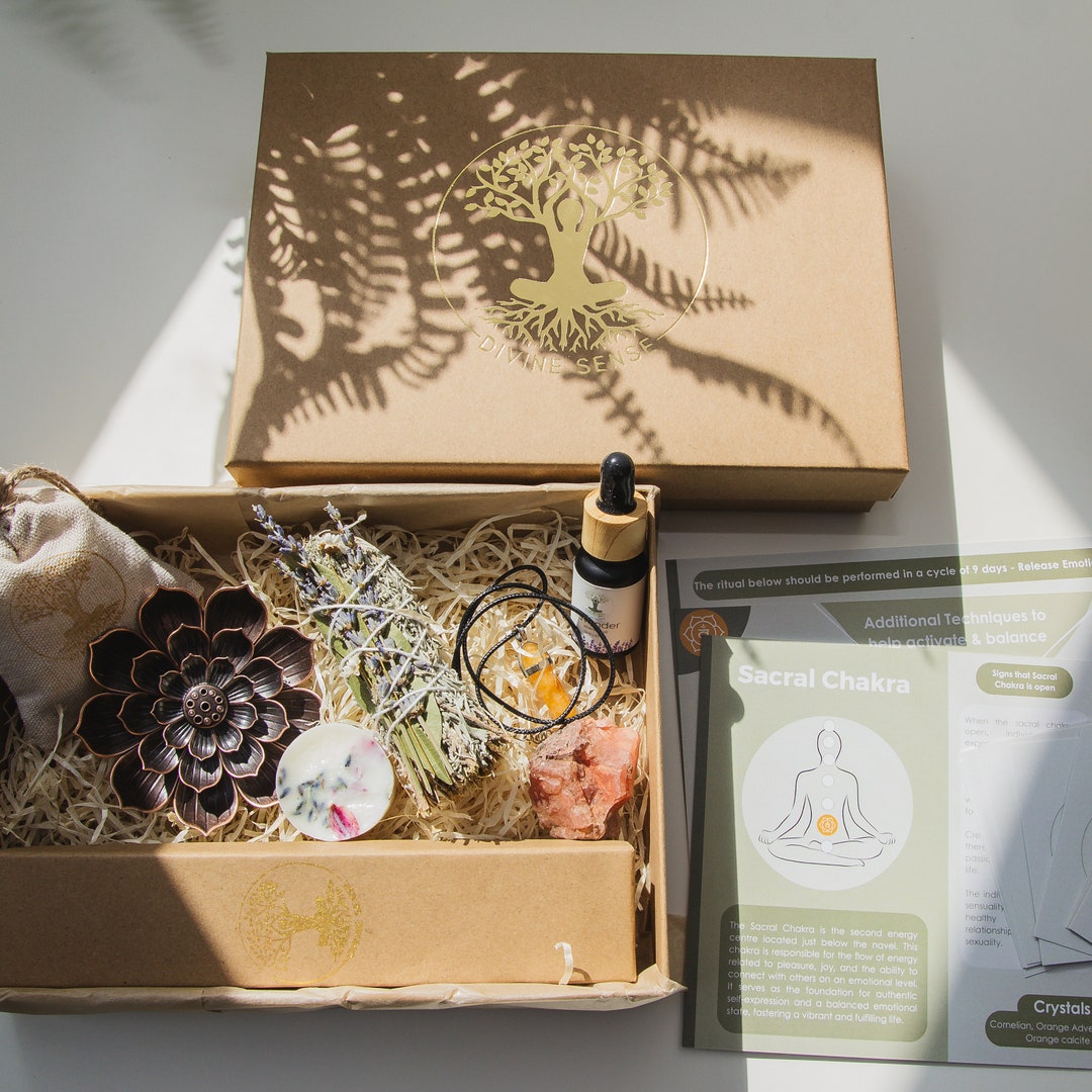 Meditation Gift Box Mindfulness and Meditation Kit Sacral Creative Flow ...