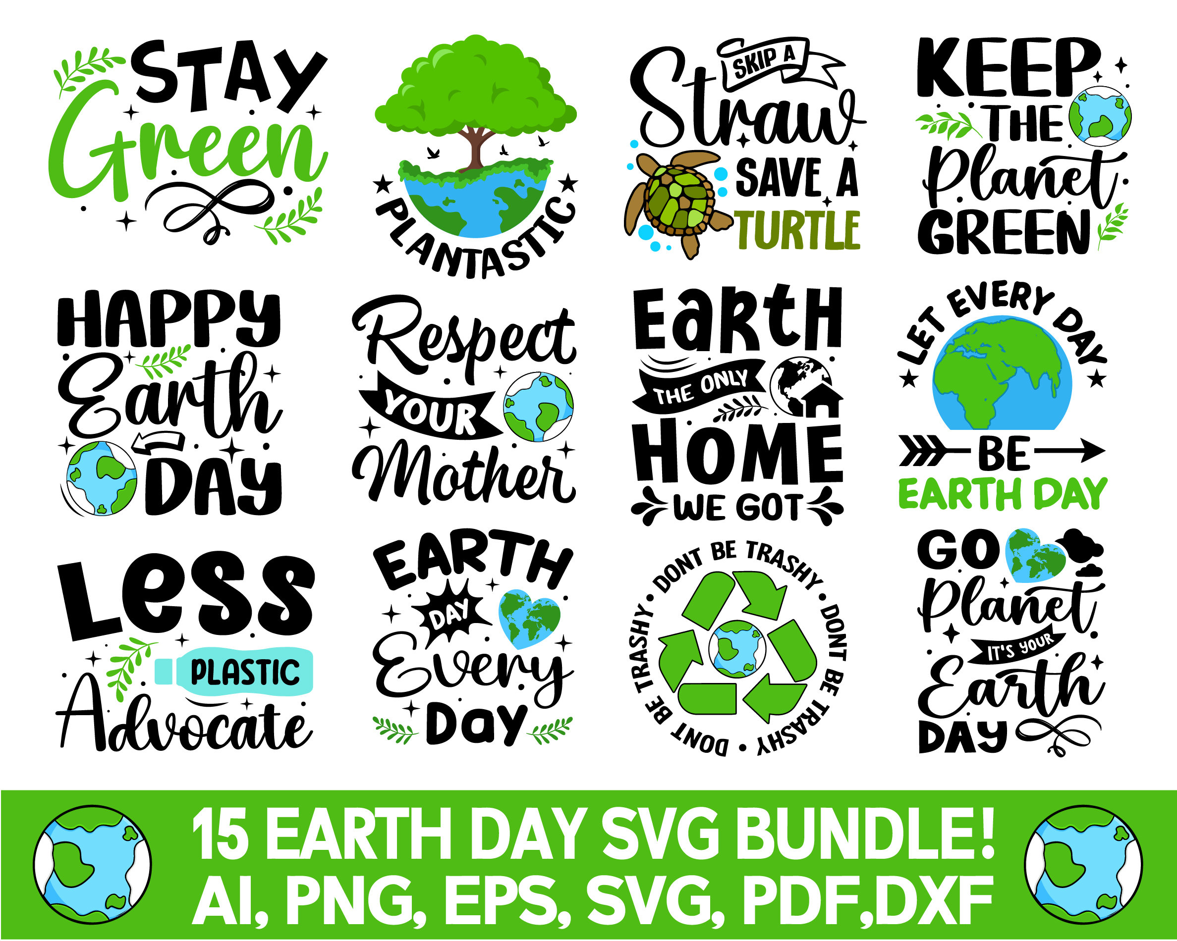 Earth Day SVG Bundle, Earth Day T-shirt, Recycle Svg, Earth Day SVG ...