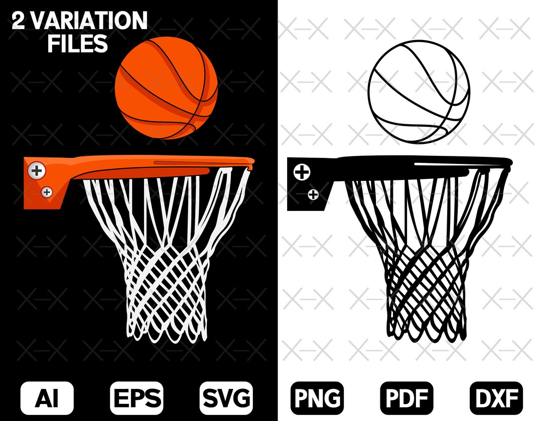 Basketball SVG Cut File for Cricut Silhouette Monogram SVG - Etsy